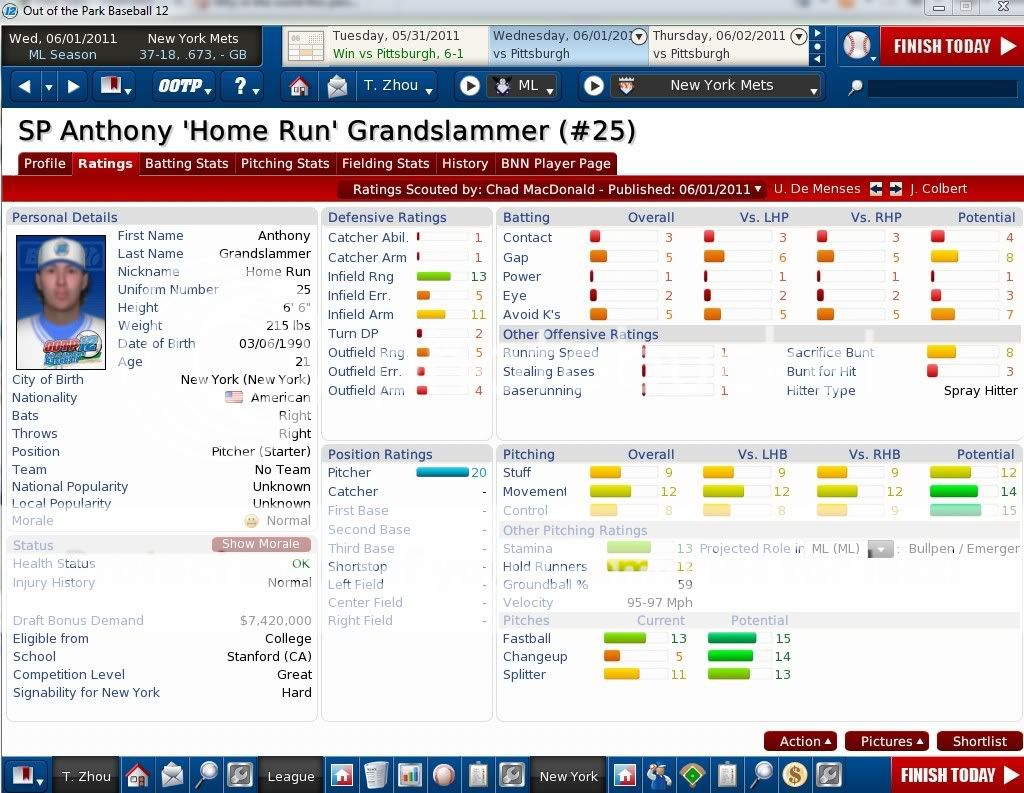 Why in the world this person become a pitcher? - OOTP Developments Forums