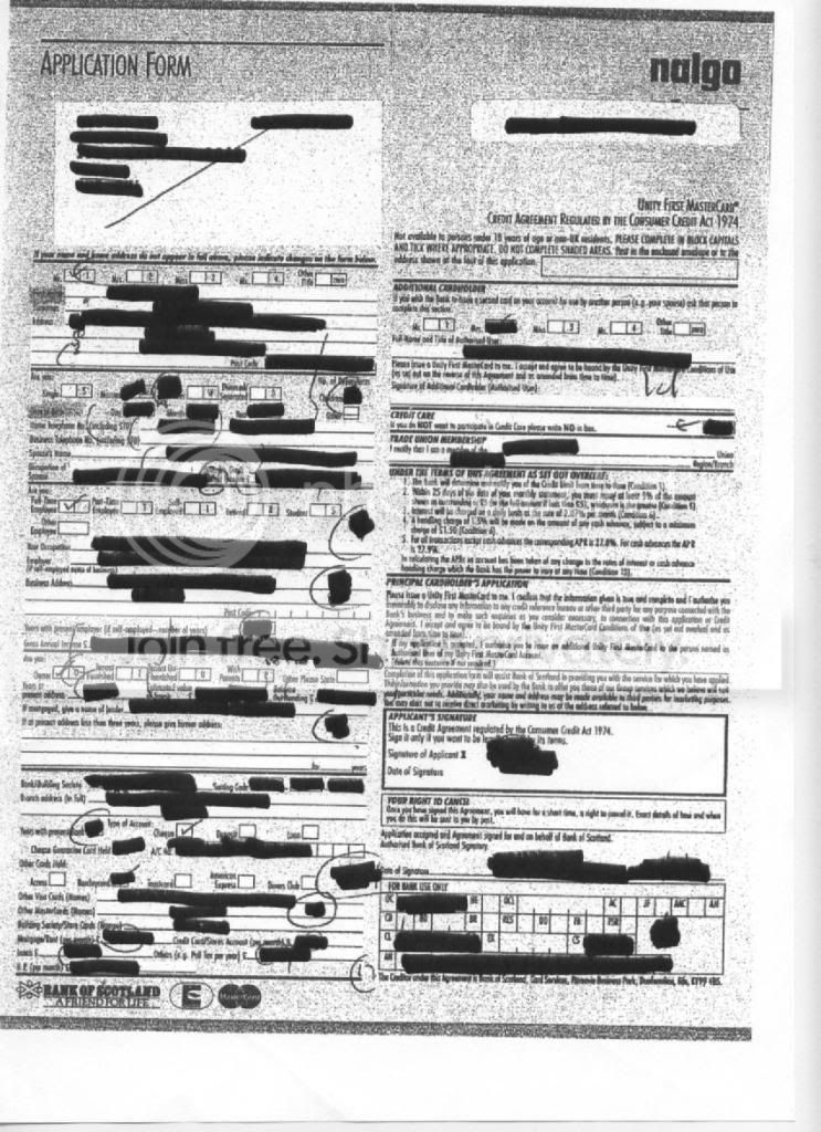 Sigma SPV1 Ltd court claim form for M & S store/credit card ...