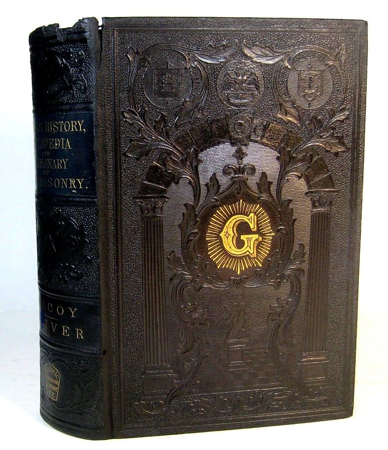 1870 ANTIQUE FREEMASONRY BOOK Occult MASONIC Knights Templar ILLUMINATI ...