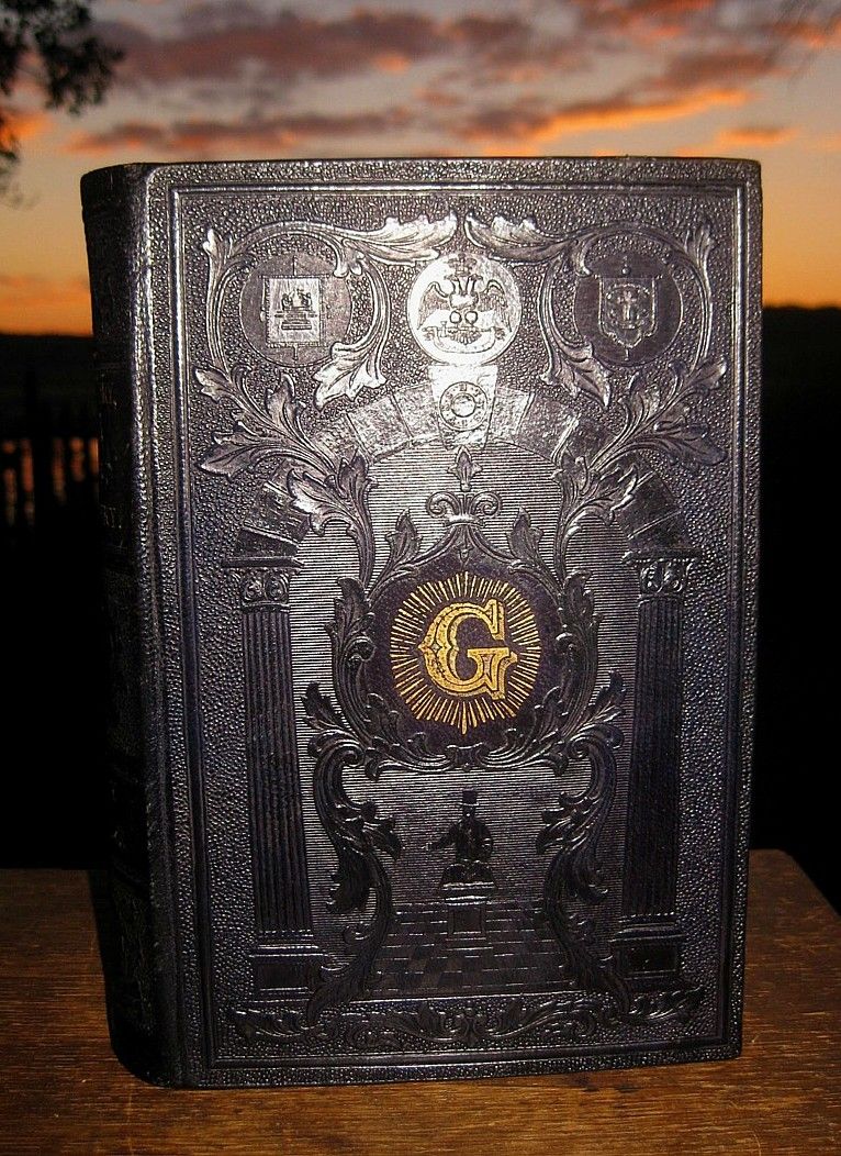1874 Antique FREEMASONRY Guide MASONIC Book KNIGHTS TEMPLAR Occult ...