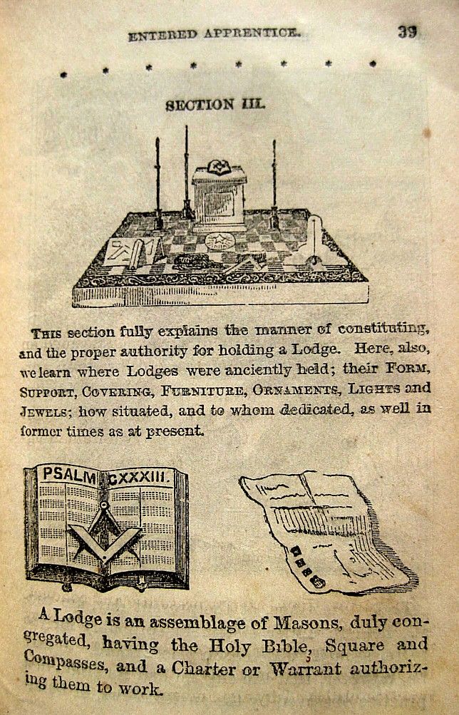 1868 FREEMASONRY SECRET RITUALS Masonic KNIGHTS TEMPLAR Antique OCCULT ...