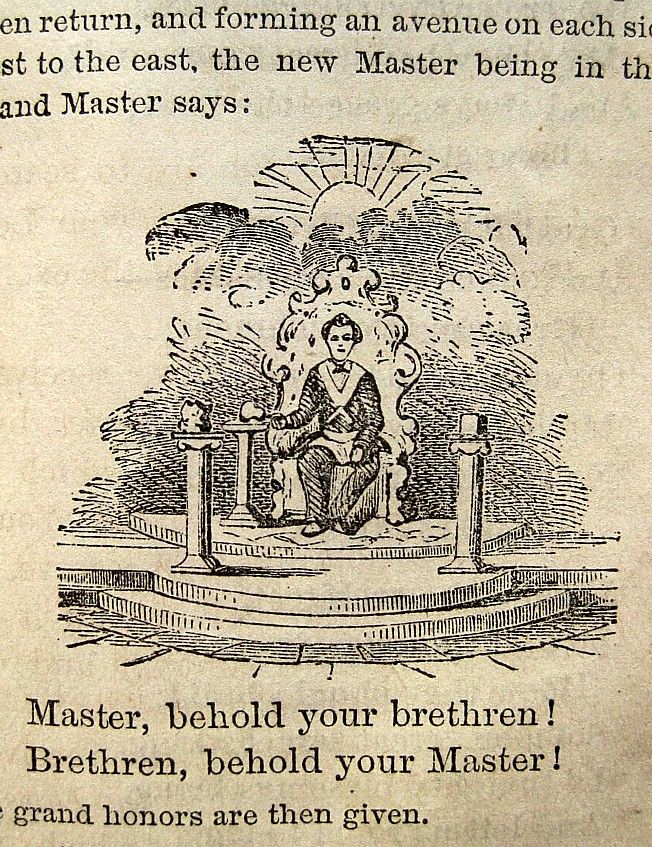 1868 FREEMASONRY SECRET RITUALS Masonic KNIGHTS TEMPLAR Antique OCCULT ...