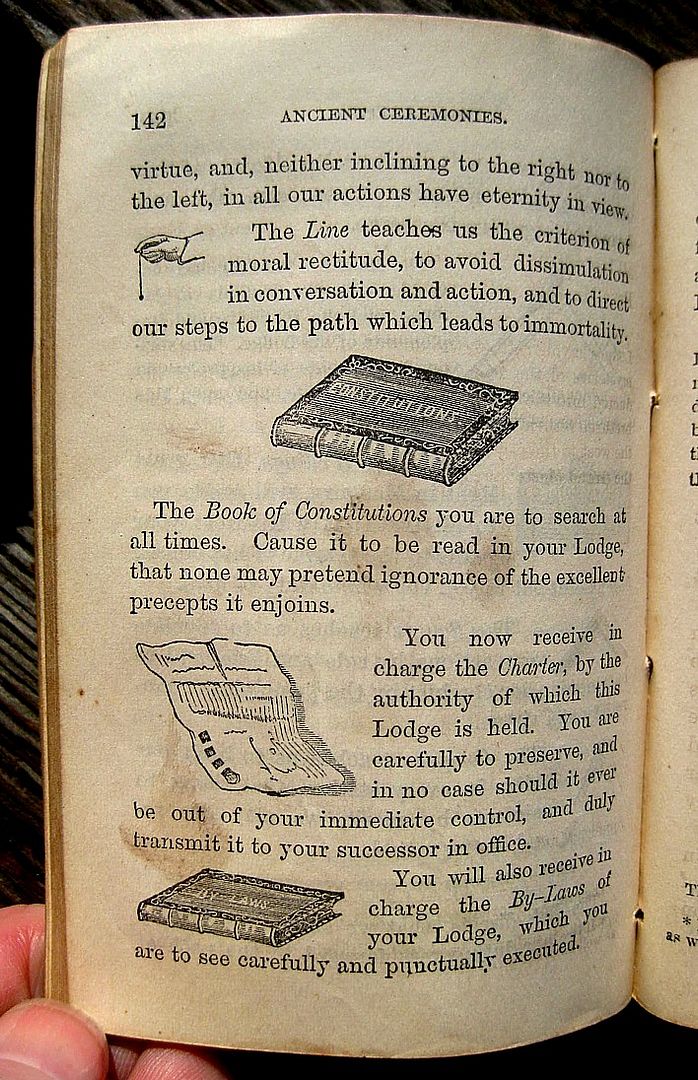 1868 FREEMASONRY SECRET RITUALS Masonic KNIGHTS TEMPLAR Antique OCCULT ...