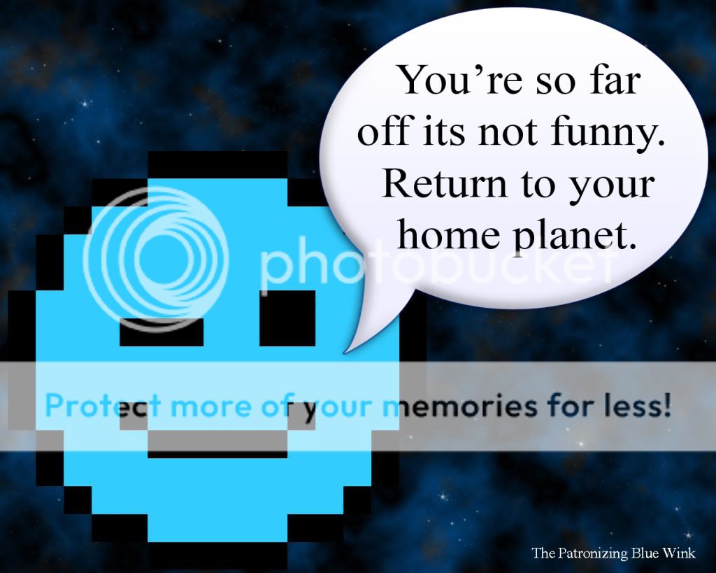 The Patronizing Blue Wink | Know Your Meme